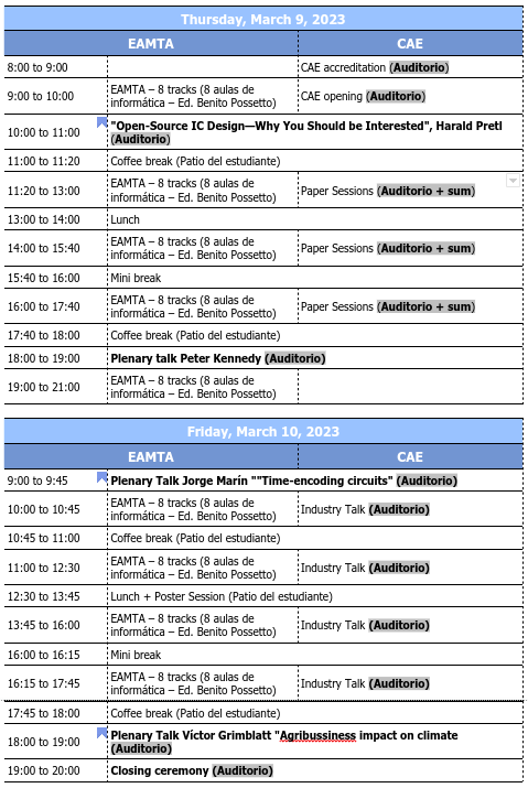 CAE – Conference – EAMTA